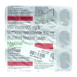 Metital Tablet | Uses, Side Effects, Price | Apollo Pharmacy