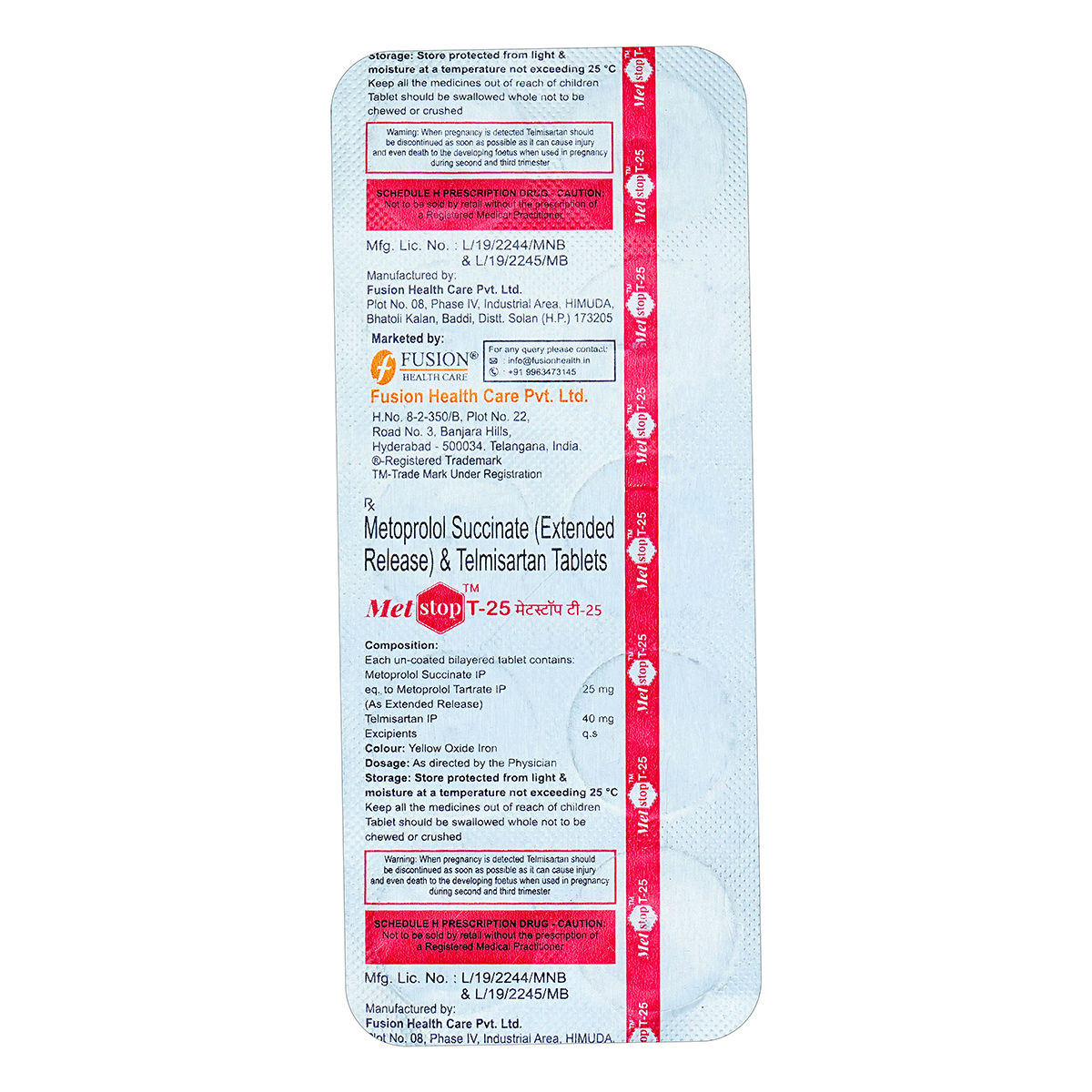 Metstop T-25 Tablet | Uses, Side Effects, Price | Apollo Pharmacy