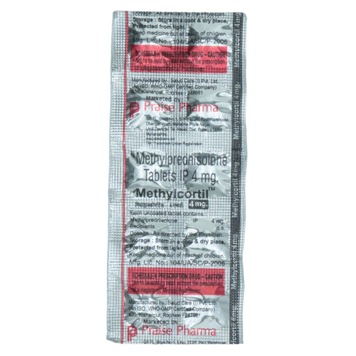 Methylcortil 4 mg Tablet | Uses, Side Effects, Price | Apollo Pharmacy