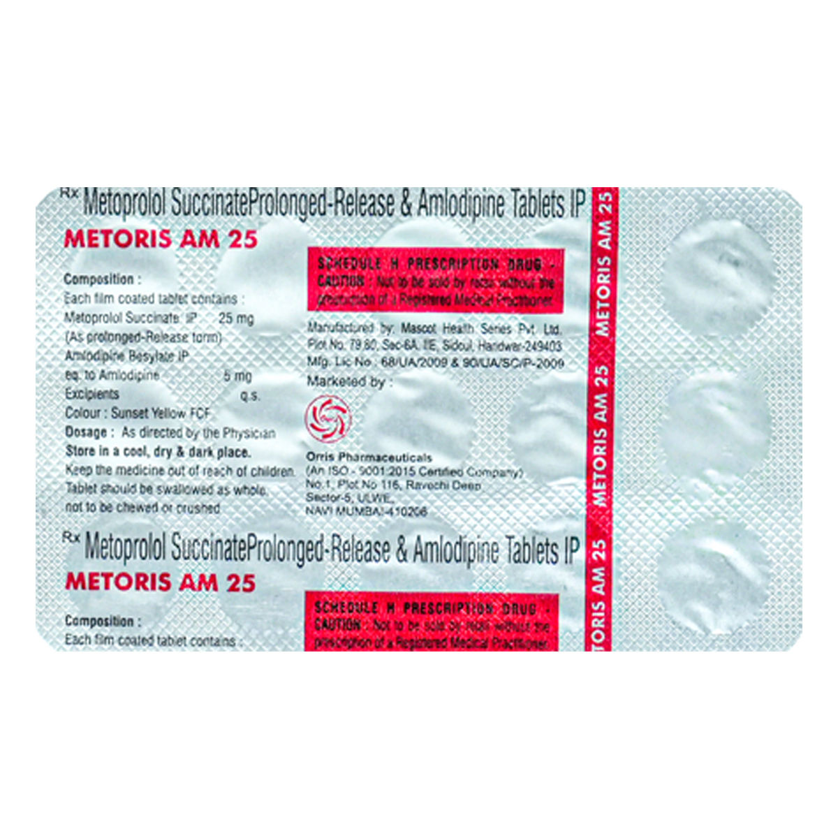Metoris AM 25 Tablet | Uses, Side Effects, Price | Apollo Pharmacy