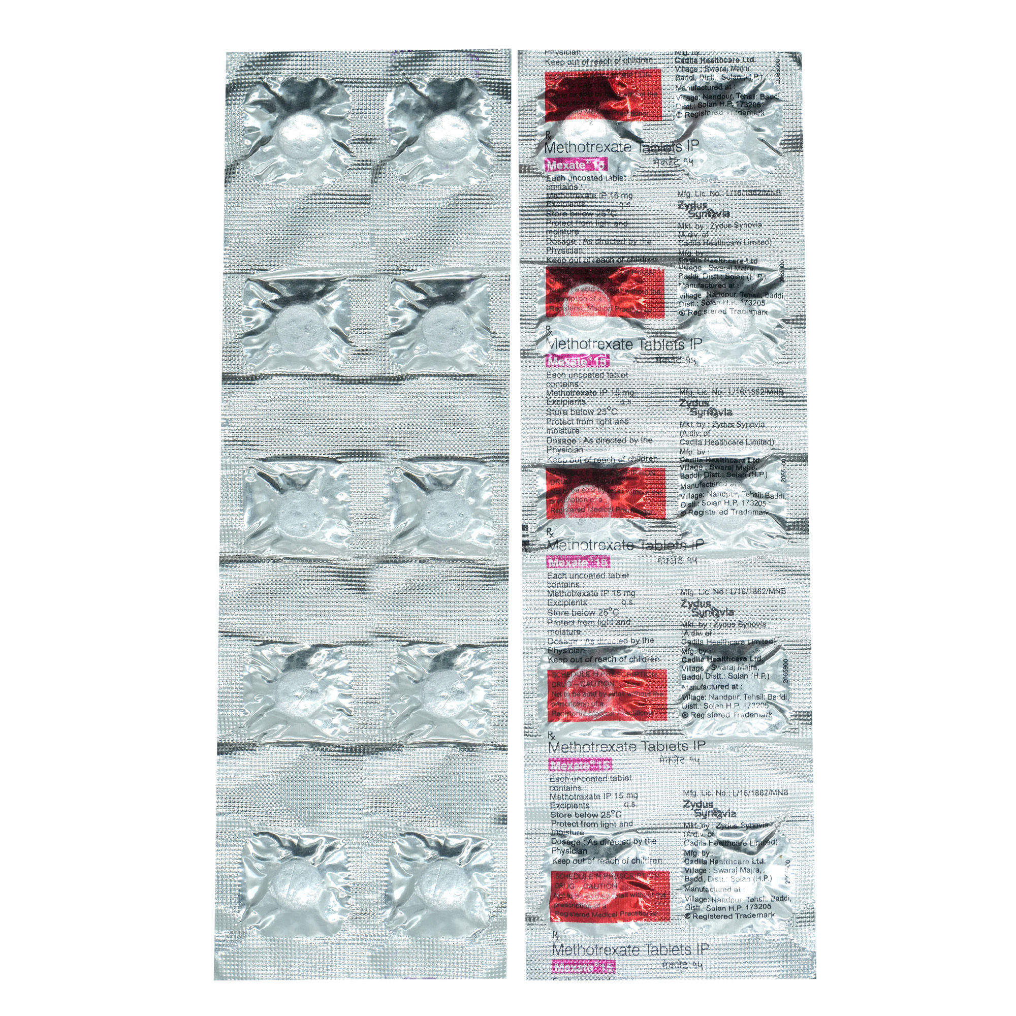 Mexate 15 Tablet 4's Price, Uses, Side Effects, Composition - Apollo ...