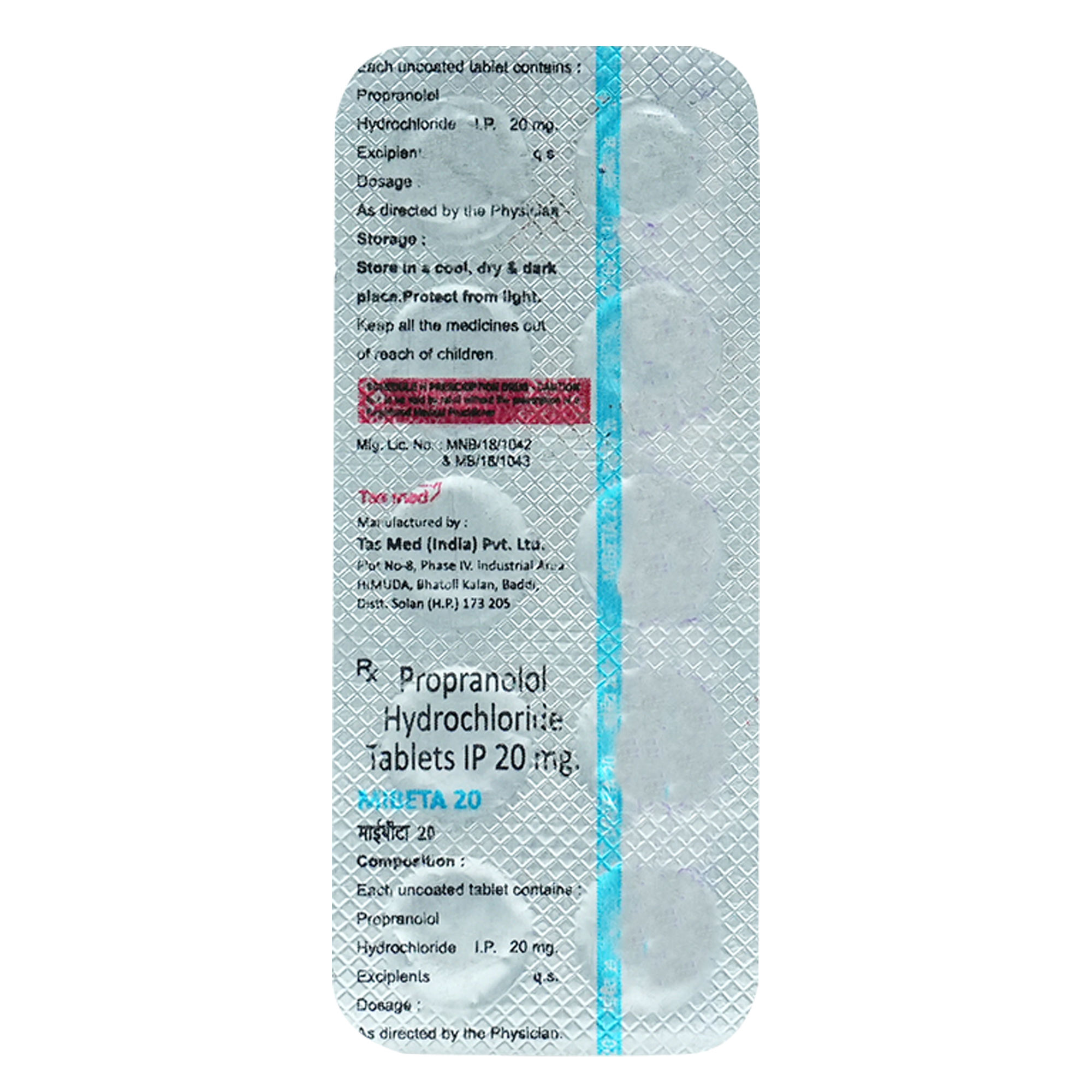 Mibeta 20 Tab 10'S Price, Uses, Side Effects, Composition - Apollo Pharmacy