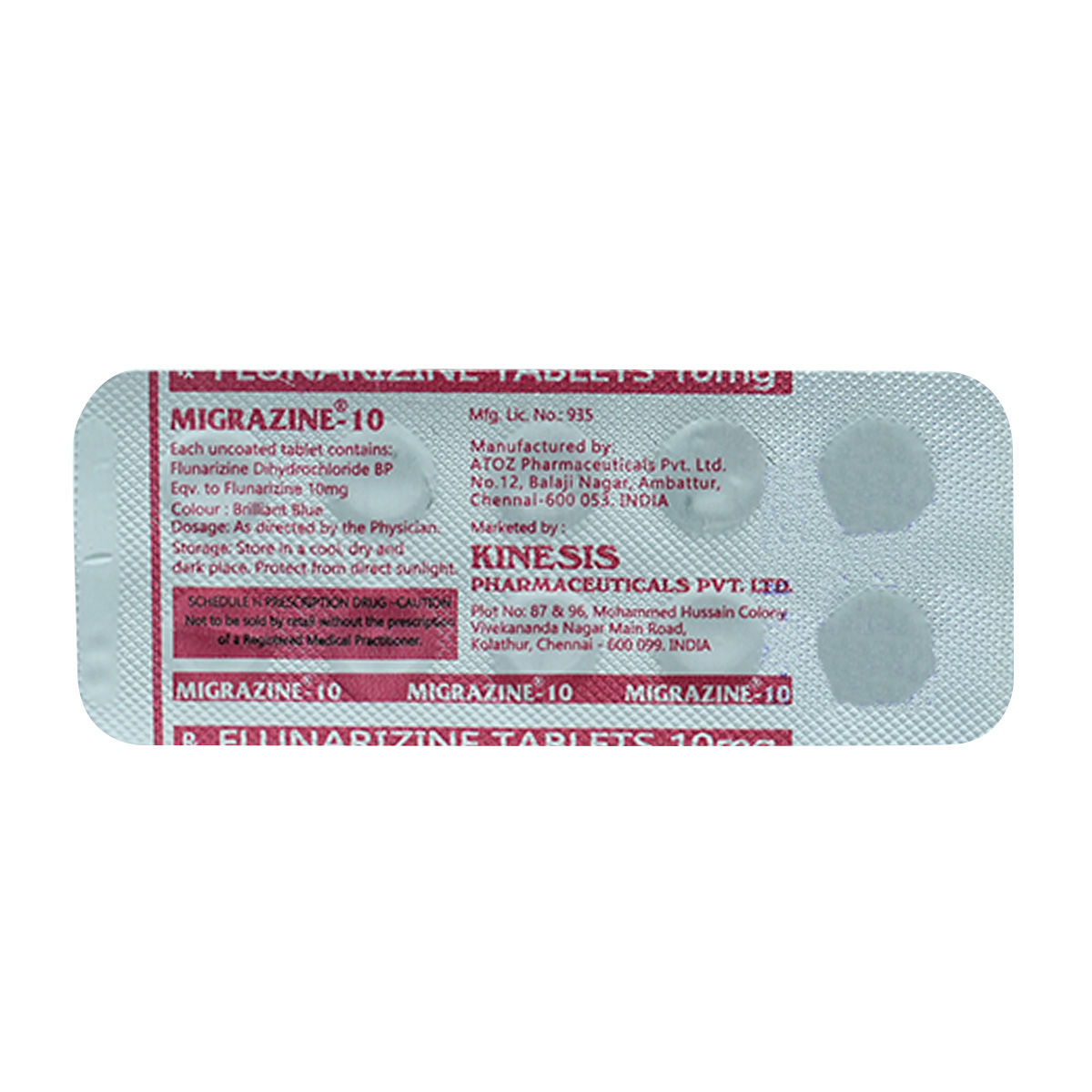 MIGRAZINE 10 MG TABLET 10'S Price, Uses, Side Effects, Composition ...