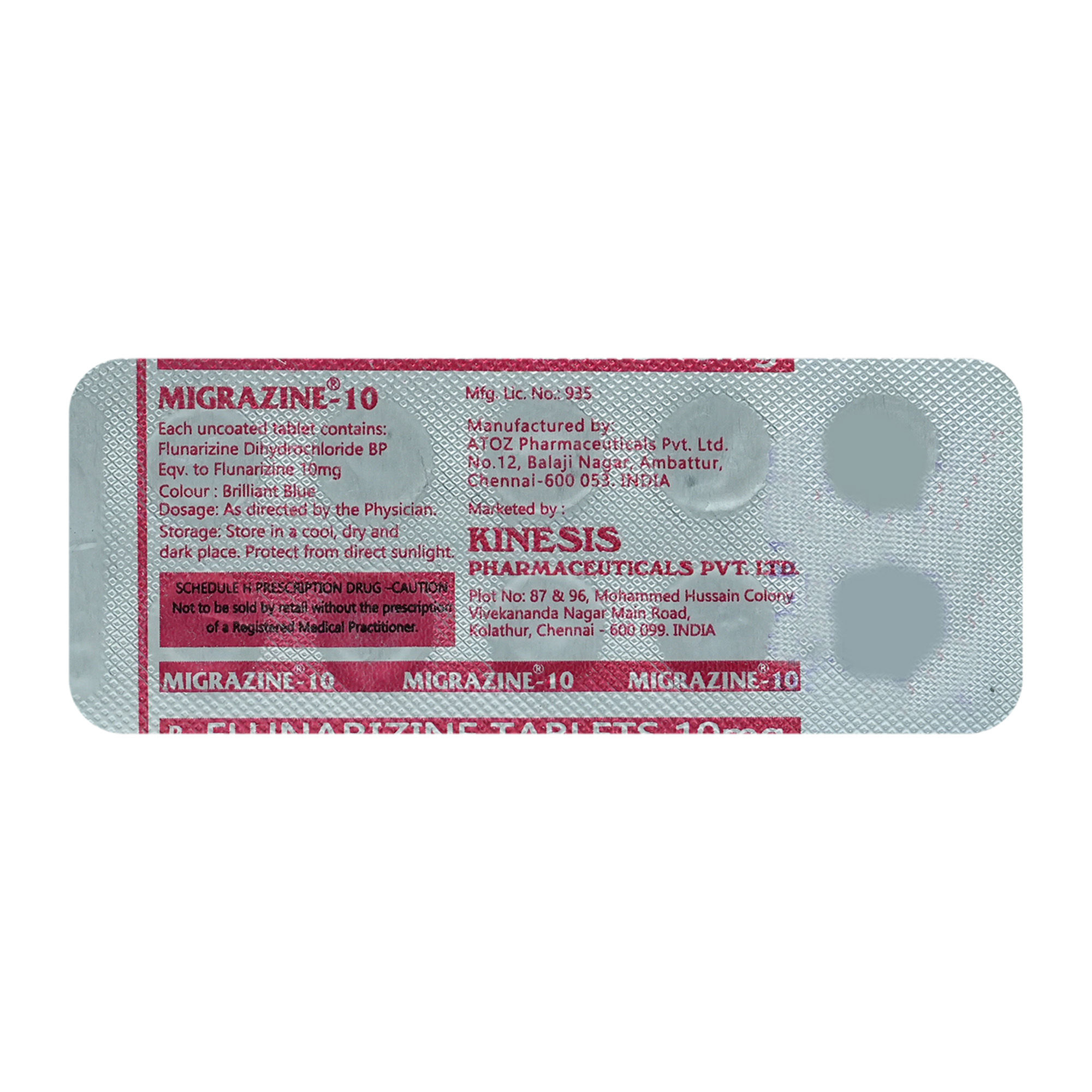 MIGRAZINE 10 MG TABLET 10'S Price, Uses, Side Effects, Composition ...