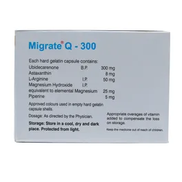 Migrate Q 300Mg Capsule 10S | Uses, Side Effects, Price | Apollo Pharmacy