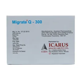 Migrate Q 300Mg Capsule 10S | Uses, Side Effects, Price | Apollo Pharmacy