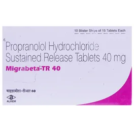 Migrabeta-TR 40 Tablet | Uses, Side Effects, Price | Apollo Pharmacy