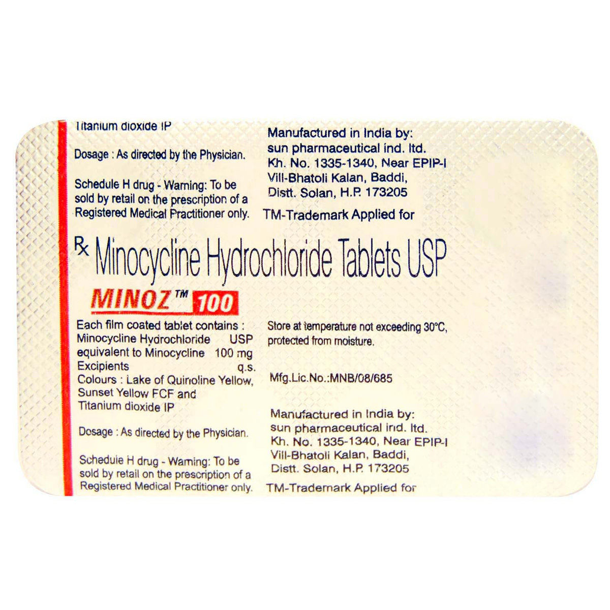 Minoz 100 Tablet 10's Price, Uses, Side Effects, Composition - Apollo ...