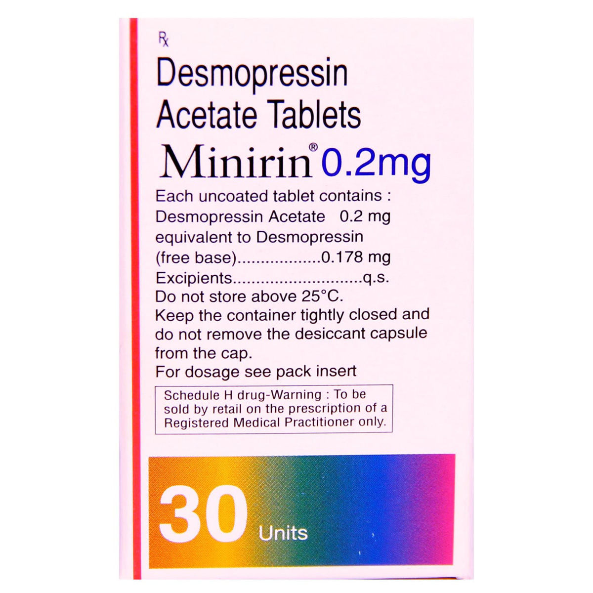 Minirin 0.2 mg Tablet 30's Price, Uses, Side Effects, Composition ...