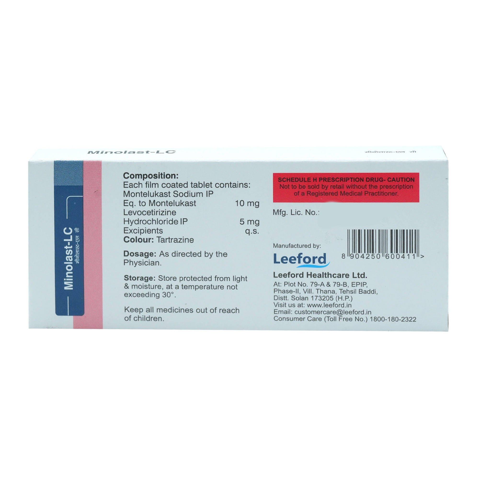 Minolast-LC Tablet | Uses, Side Effects, Price | Apollo Pharmacy