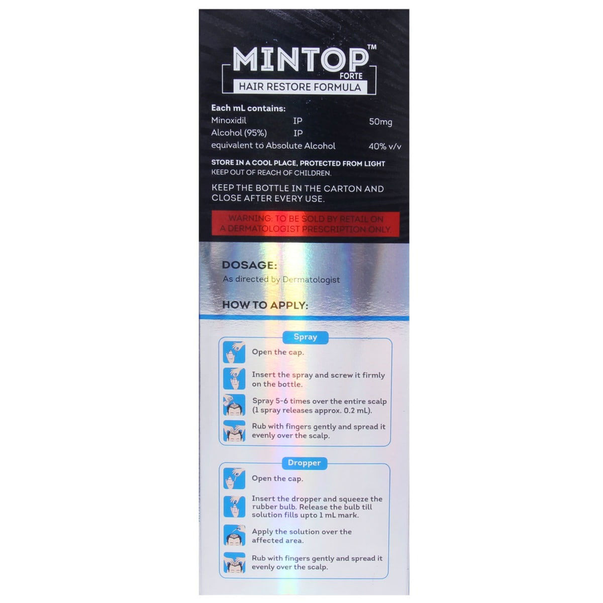 Mintop Forte 5% Solution | Uses, Side Effects, Price | Apollo Pharmacy