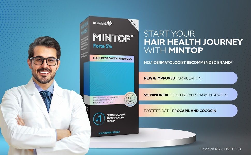 Mintop Forte 5% Solution | Uses, Side Effects, Price | Apollo Pharmacy