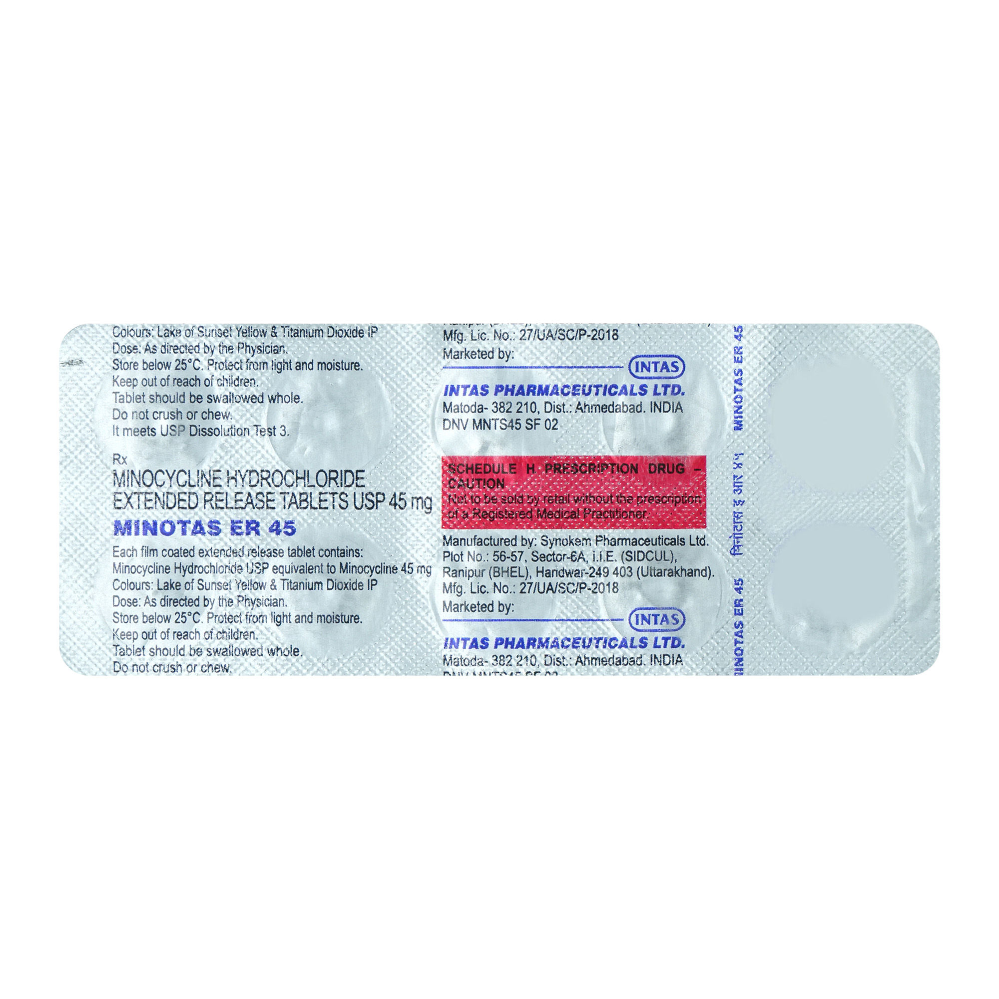 Minotas Er 45mg Tablet 10's Price, Uses, Side Effects, Composition ...