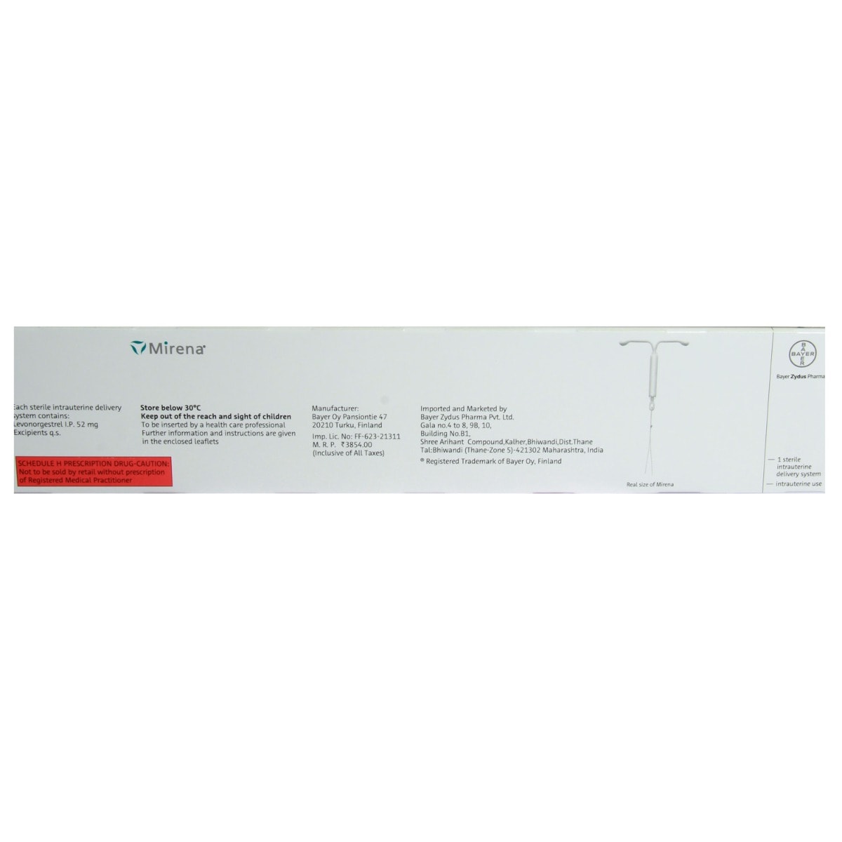 Buy Mirena Intrauterine Delivery System | 19 Minutes Delivery | Apollo ...
