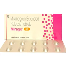 Mirago 50 Tablet | Uses, Side Effects, Price | Apollo Pharmacy