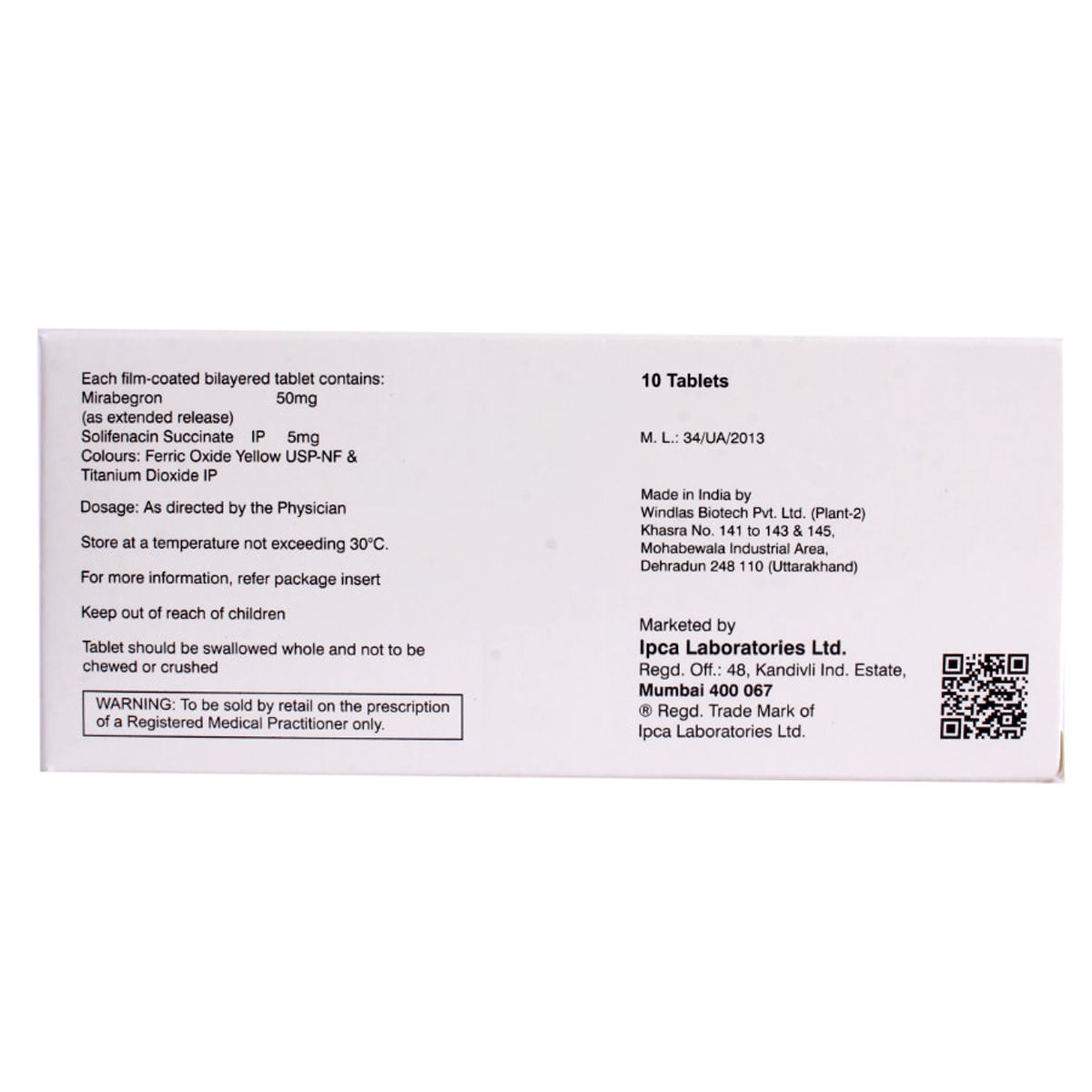 Mirbeg-S 50 Tablet 10's Price, Uses, Side Effects, Composition - Apollo ...