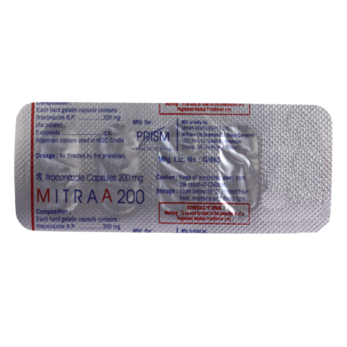 Mitraa 200 Capsule 4's Price, Uses, Side Effects, Composition - Apollo ...