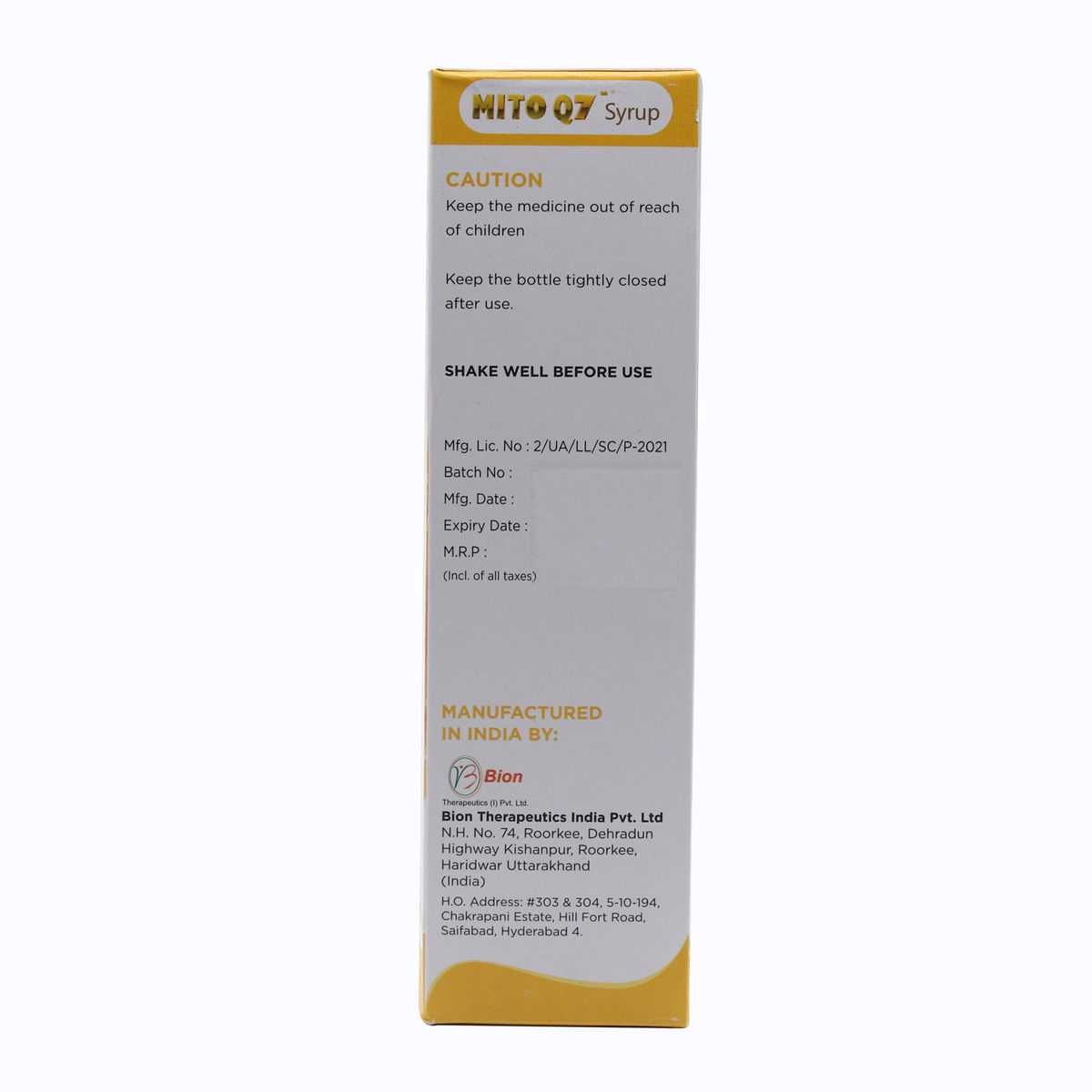 Mito Q7 Sugar Free Syrup 200 ml Price, Uses, Side Effects, Composition ...