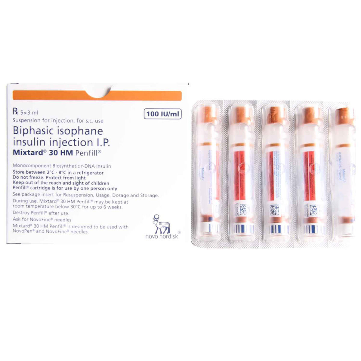 Mixtard 30 HM 100IU/ml Penfill 3 ml Price, Uses, Side Effects ...