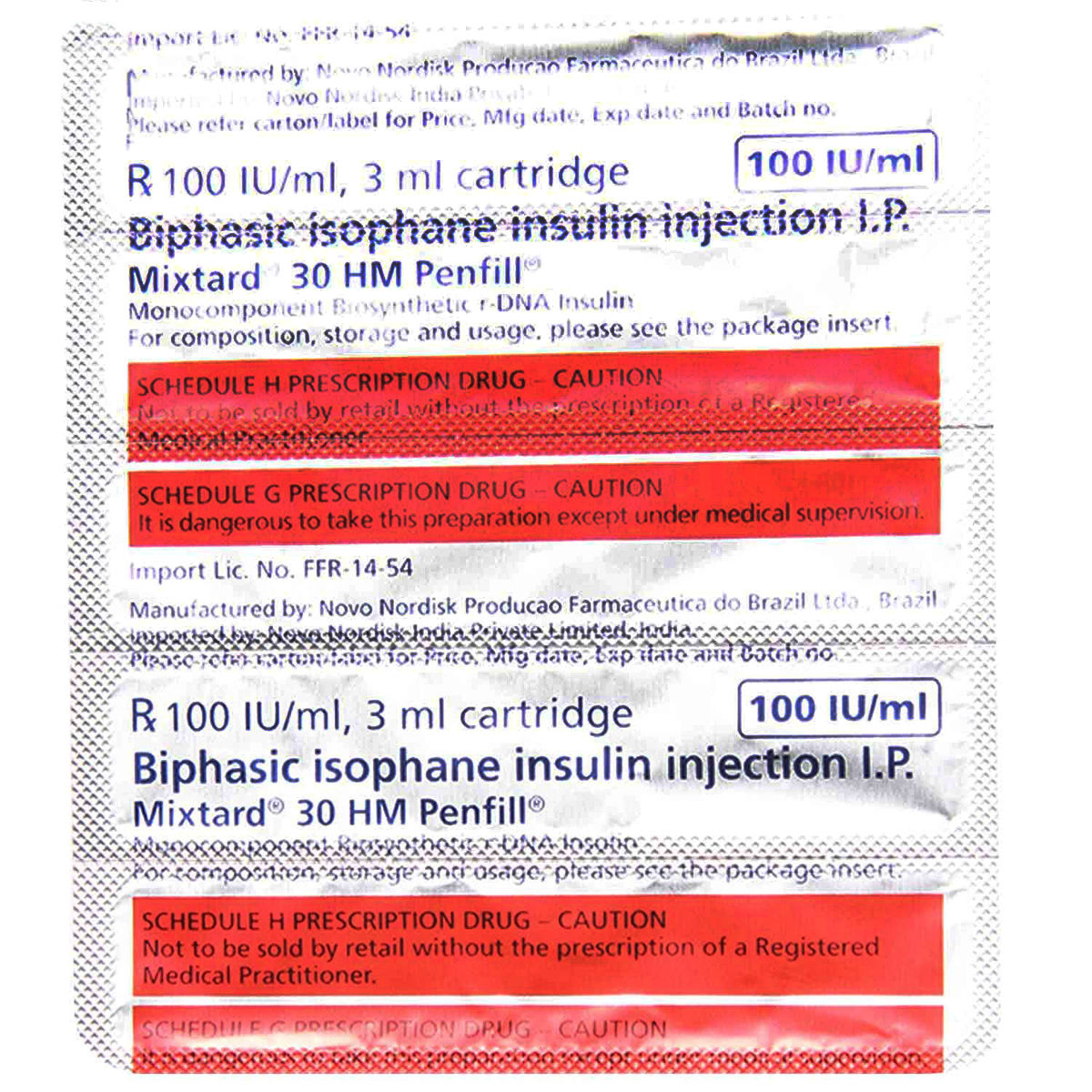 Mixtard 30 HM 100IU/ml Penfill 3 ml | Uses, Side Effects, Price | Apollo Pharmacy