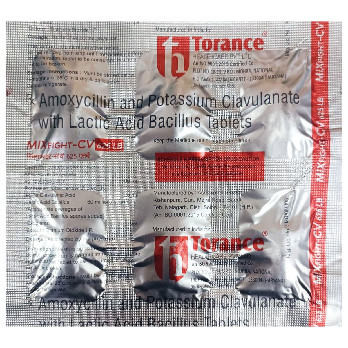 Mixfight-CV 625 Tablet 6's | Uses, Side Effects, Price | Apollo Pharmacy