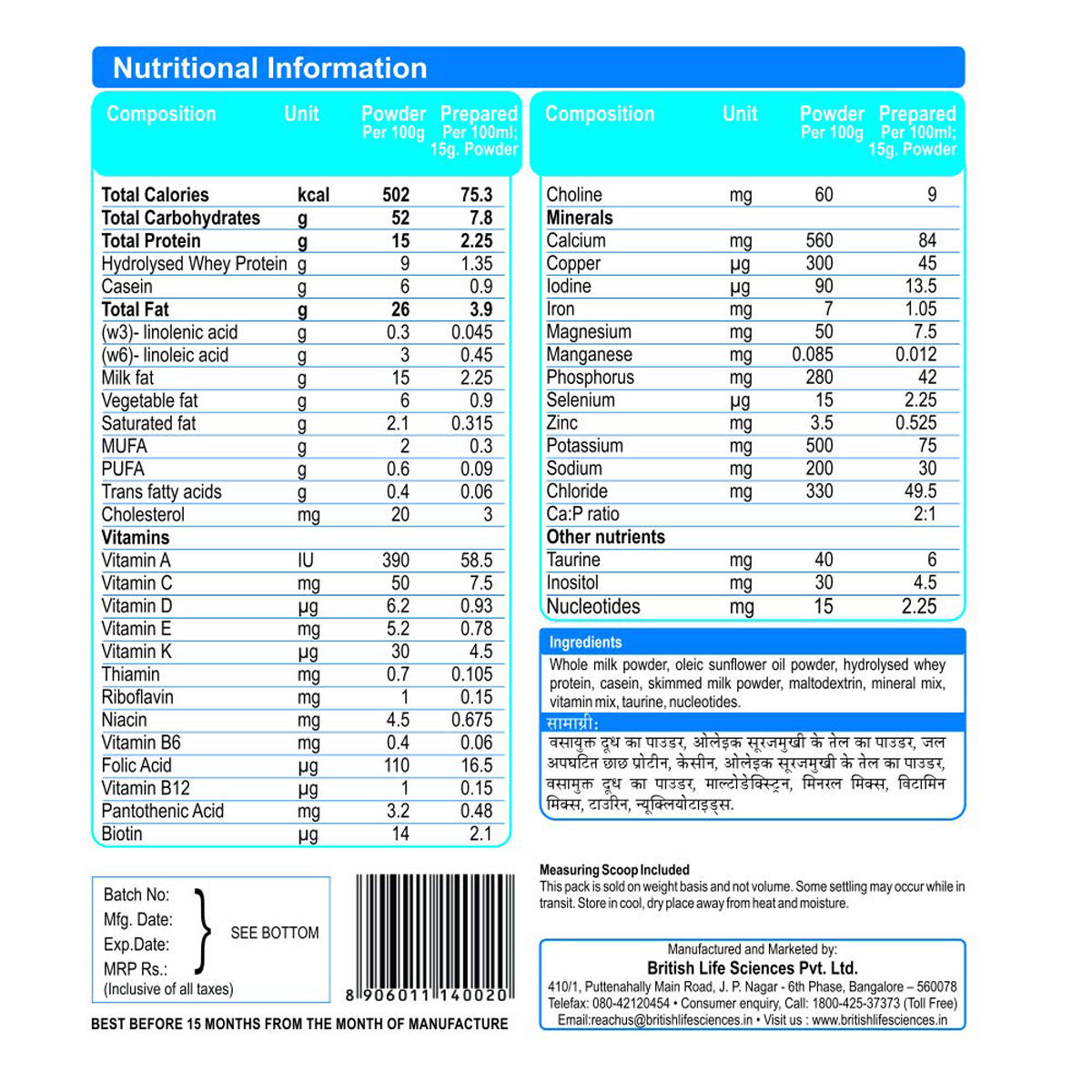 MMS Stage 2 Infant Formula Powder, 400 gm Price, Uses, Side Effects ...