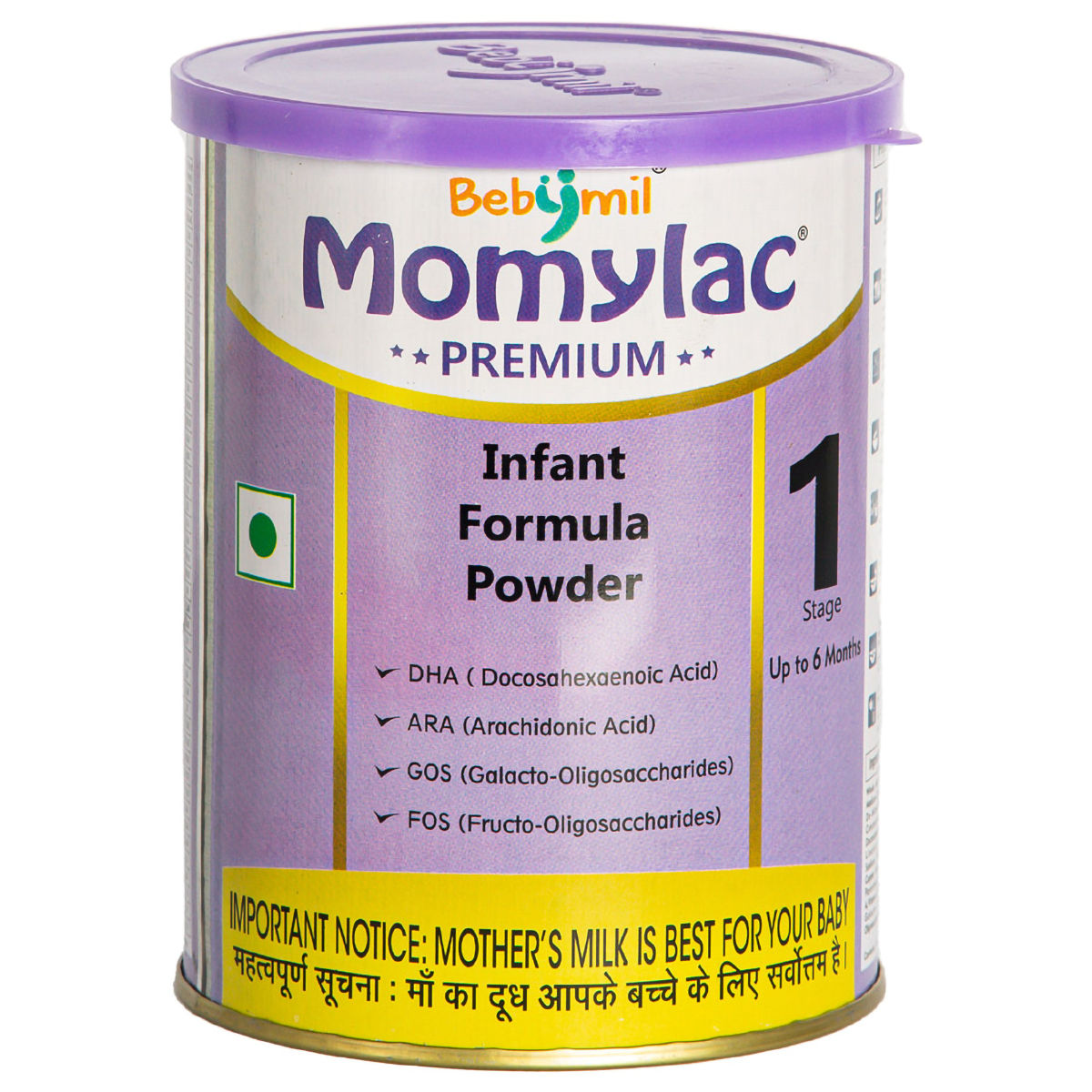 Buy Momylac Premium Infant Formula Stage 1 Powder, 400 gm Tin | 19 ...