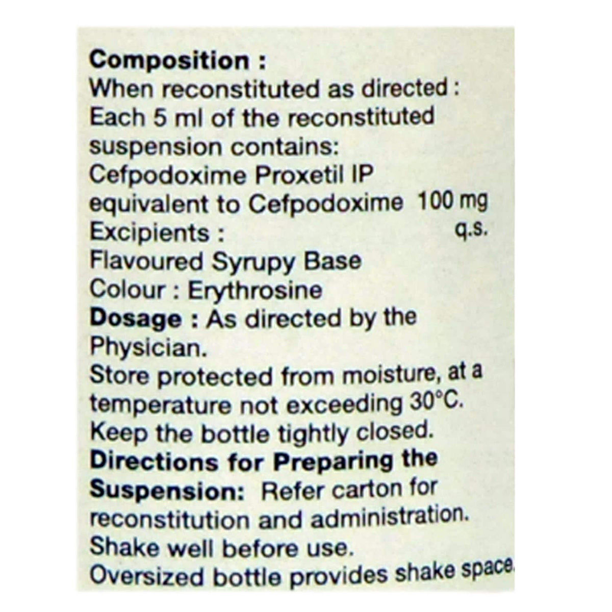 Monocef-O 100 Oral Suspension | Uses, Side Effects, Price | Apollo Pharmacy