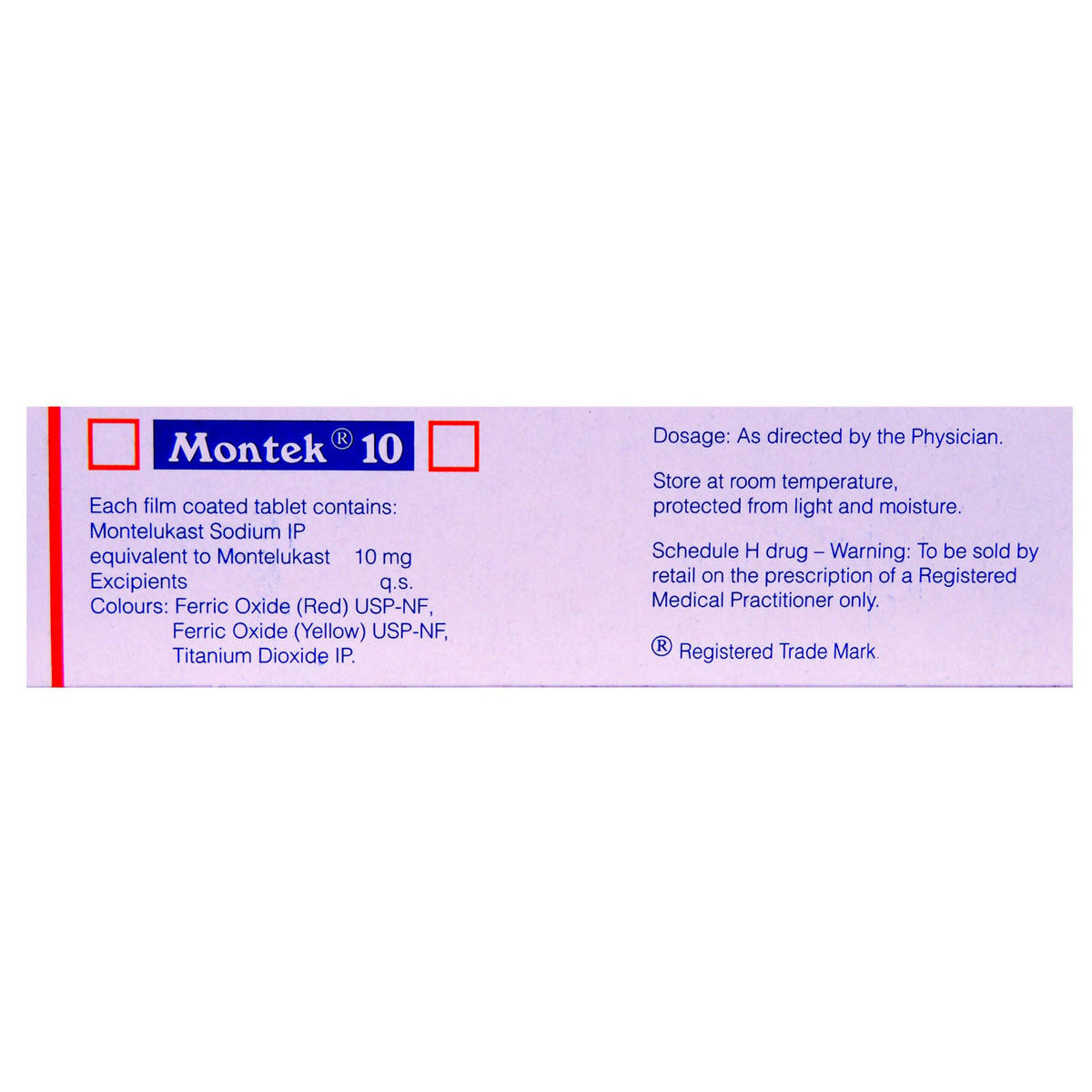 Montek 10 Tablet 10's Price, Uses, Side Effects, Composition - Apollo ...