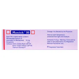 Montek 10 Tablet | Uses, Side Effects, Price | Apollo Pharmacy