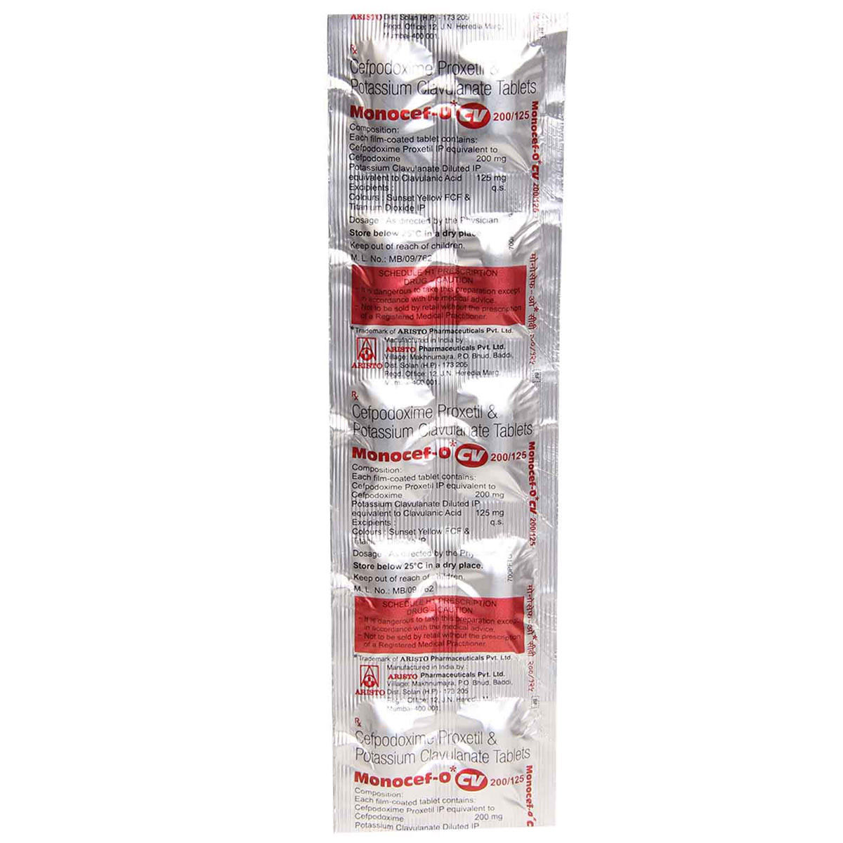 Monocef-O CV Tablet | Uses, Side Effects, Price | Apollo Pharmacy