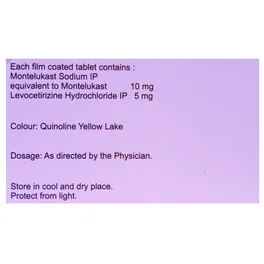 Montemac L Tablet | Uses, Side Effects, Price | Apollo Pharmacy