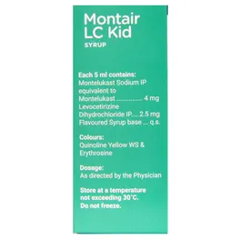 Montair LC Kid Syrup | Uses, Side Effects, Price | Apollo Pharmacy