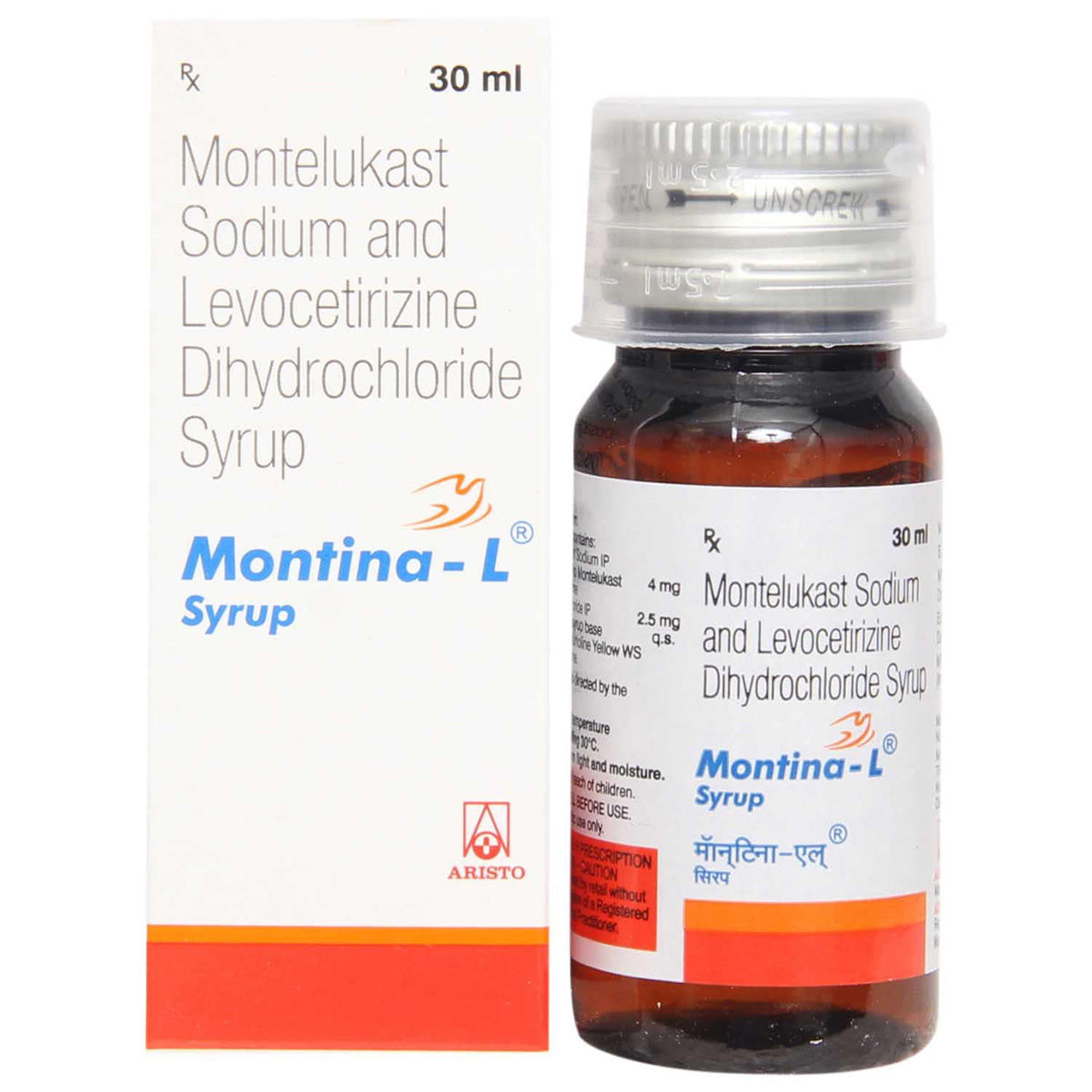 Montina L Syrup 30 ml Price, Uses, Side Effects, Composition - Apollo ...