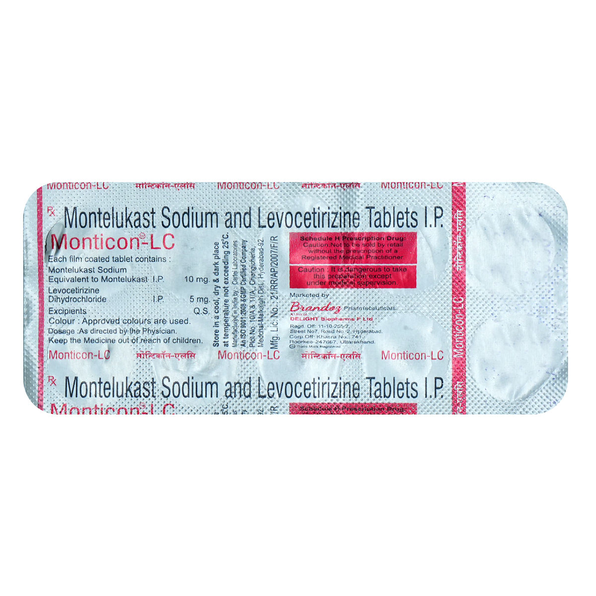 Monticon-LC Tablet | Uses, Side Effects, Price | Apollo Pharmacy