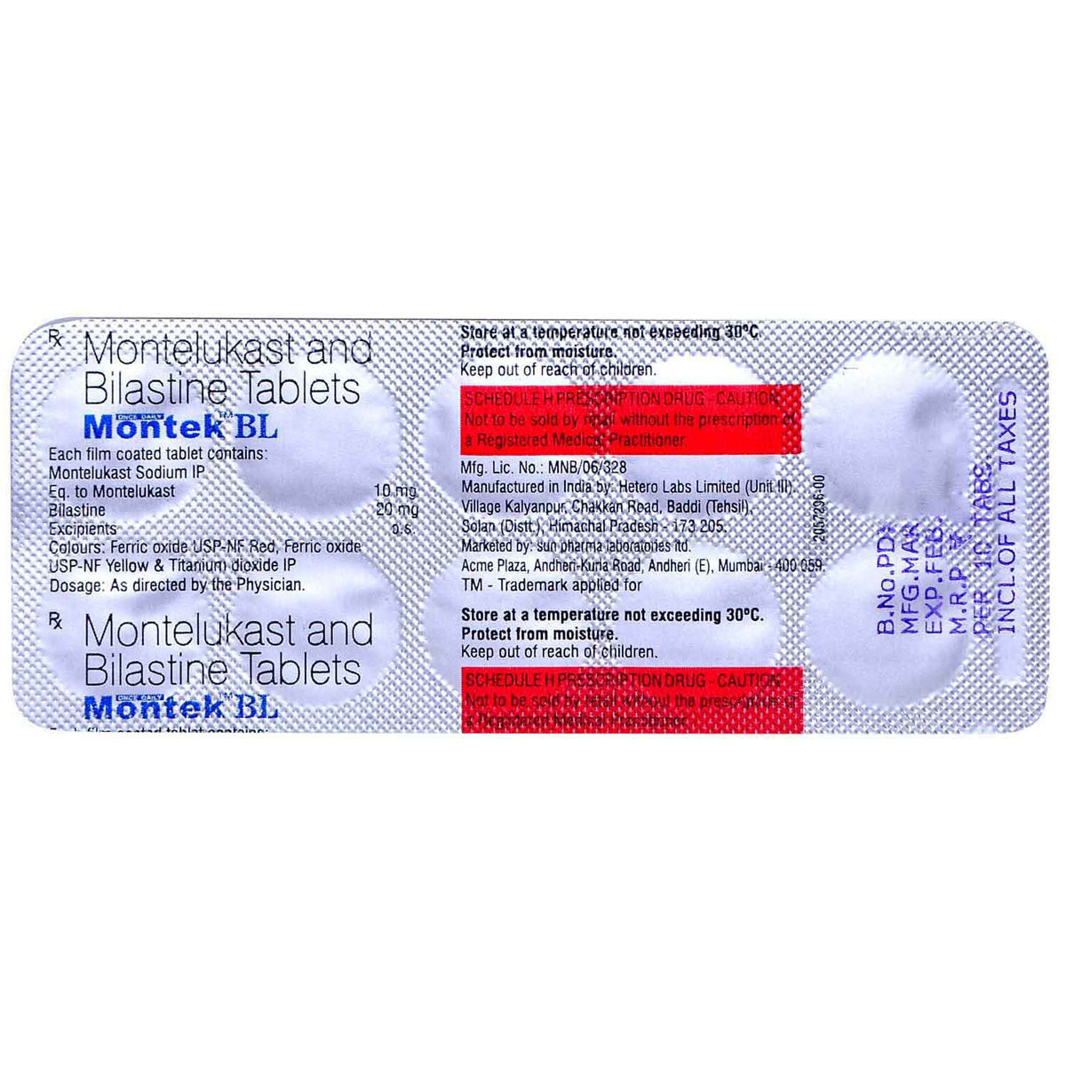 Montek BL Tablet | Uses, Side Effects, Price | Apollo Pharmacy