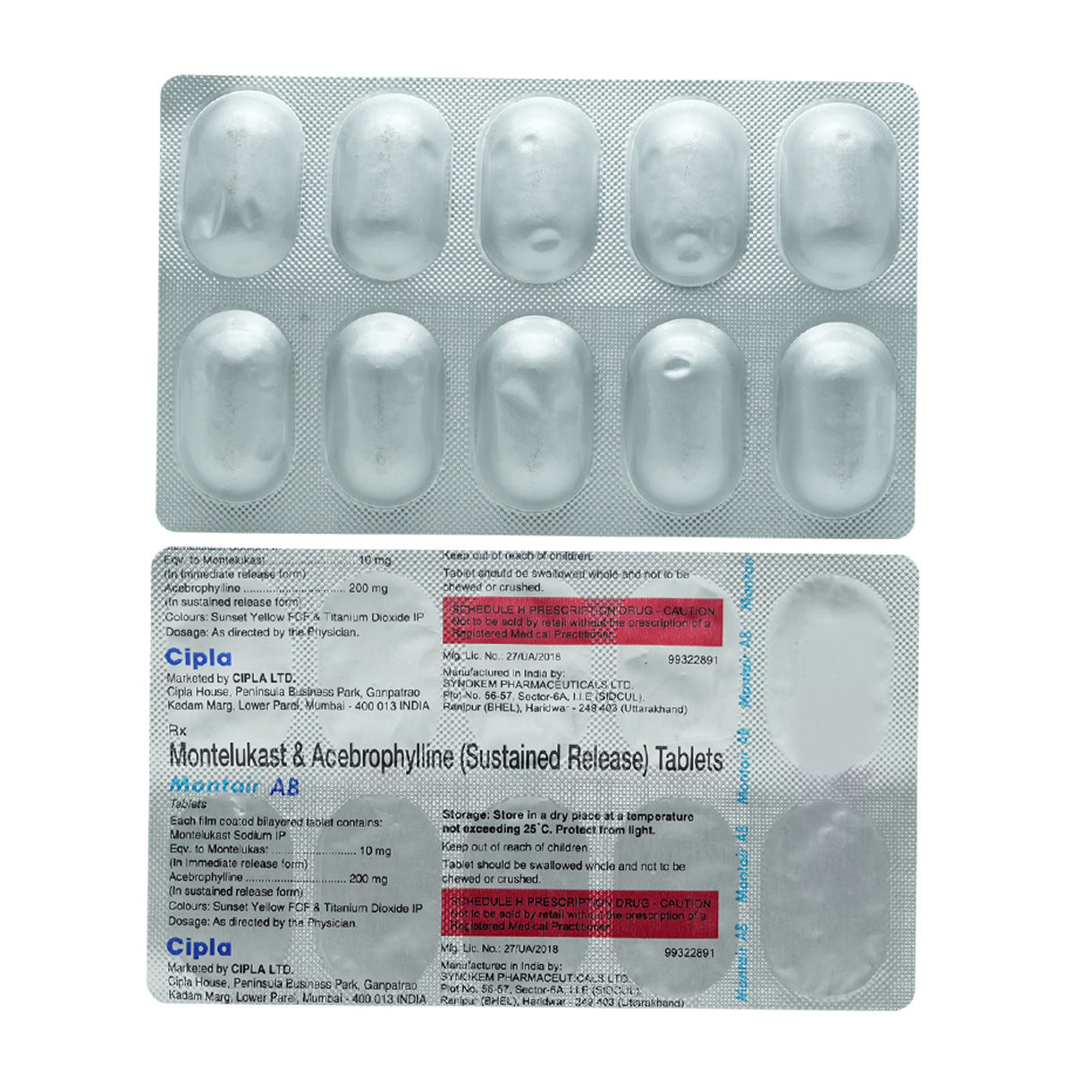 Montair AB Tablet 10's Price, Uses, Side Effects, Composition - Apollo ...