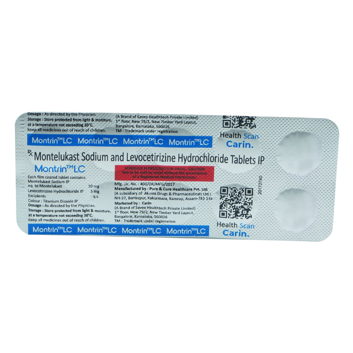 Montrin LC Tablet | Uses, Side Effects, Price | Apollo Pharmacy