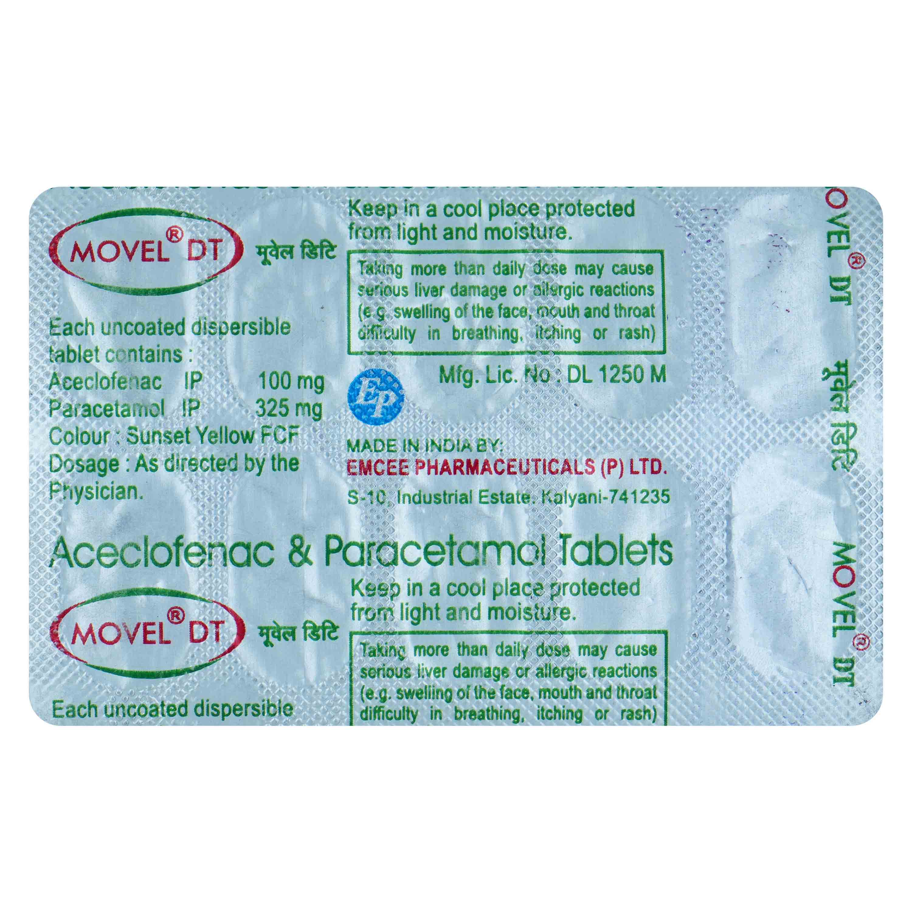 Movel DT Tablet | Uses, Side Effects, Price | Apollo Pharmacy