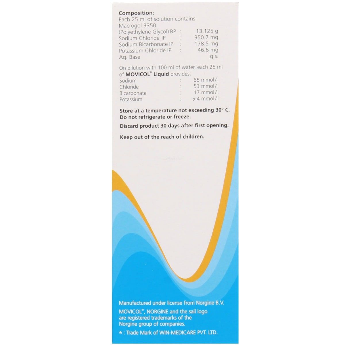 Movicol Orange Liquid | Uses, Side Effects, Price | Apollo Pharmacy