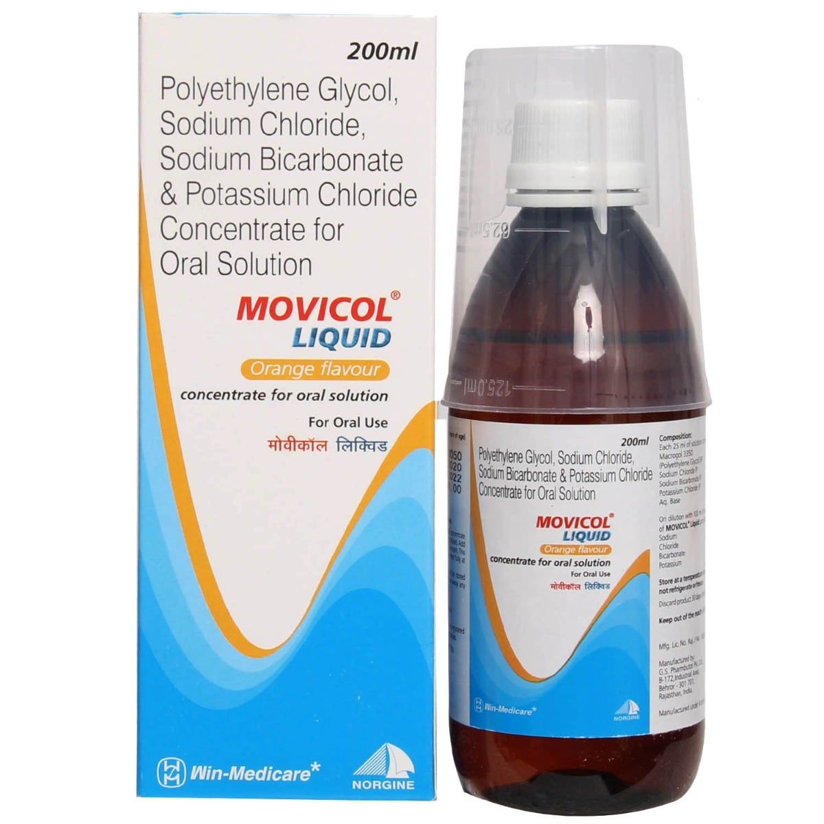 Movicol Orange Liquid 200 ml Price, Uses, Side Effects, Composition ...