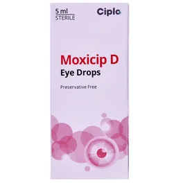 Buy Moxicip D Eye Drops 5ml online | Uses, Side Effects, Price and ...