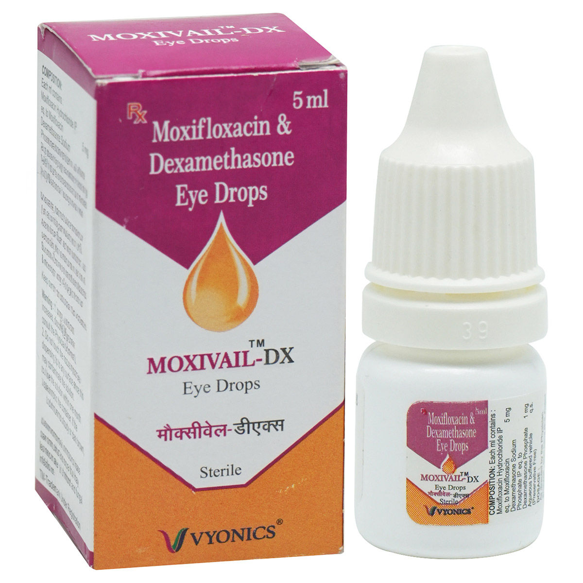 Moxivail-Dx Eye Drops 5ml | Uses, Side Effects, Price | Apollo Pharmacy