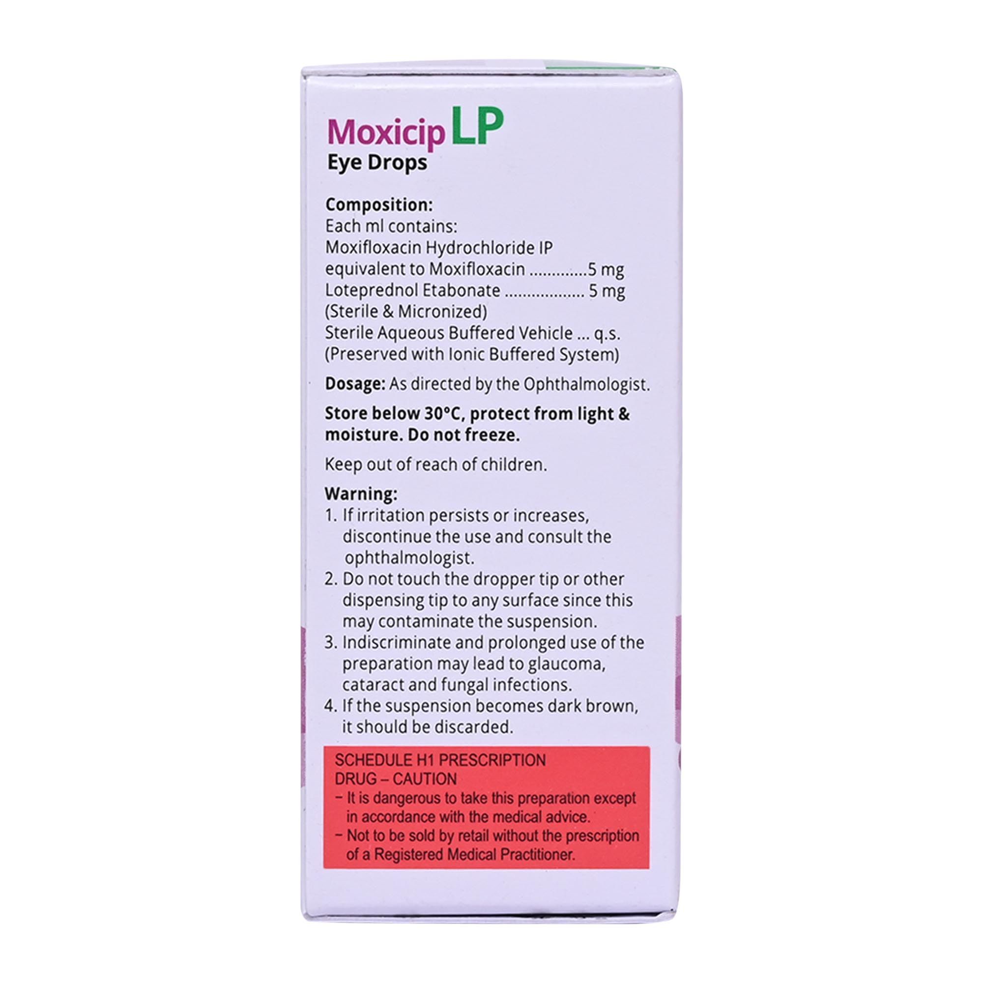 Moxicip LP Eye Drops 5 ml | Uses, Side Effects, Price | Apollo Pharmacy