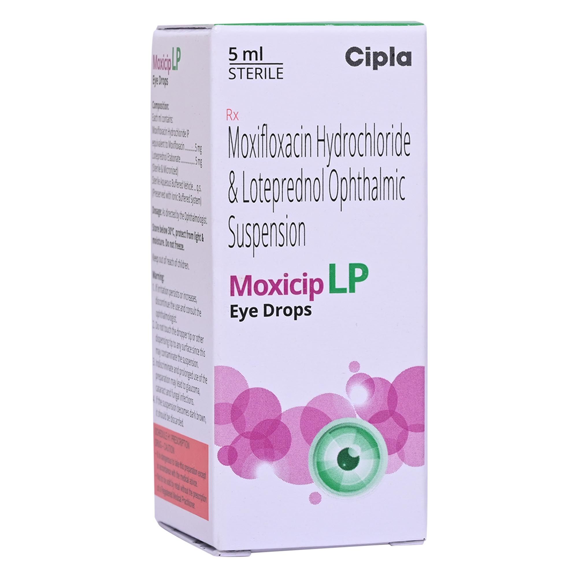 Moxicip LP Eye Drops 5 ml | Uses, Side Effects, Price | Apollo Pharmacy