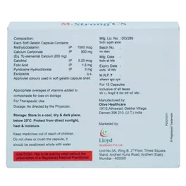 M-Strong CS Softgel Capsule | Uses, Side Effects, Price | Apollo Pharmacy