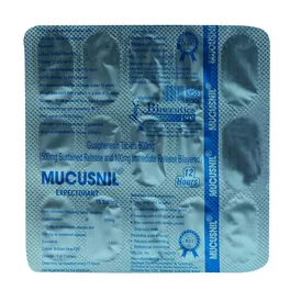 Mucusnil Expectorant Tablet | Uses, Side Effects, Price | Apollo Pharmacy