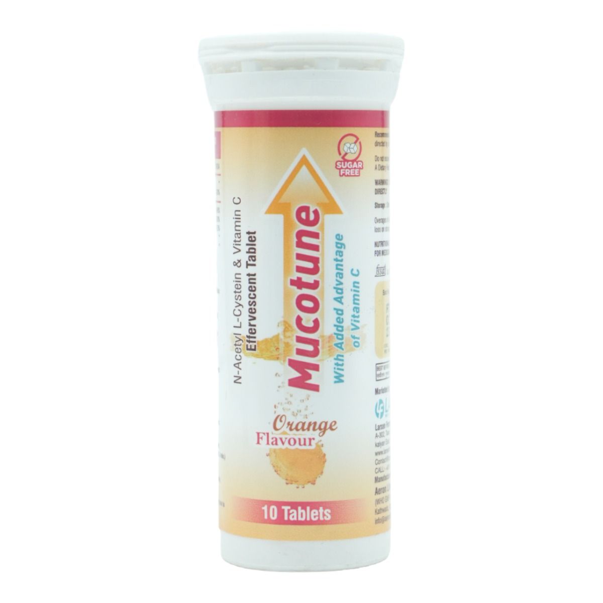 Mucotune Orange Effervescent Tablet | Uses, Side Effects, Price ...