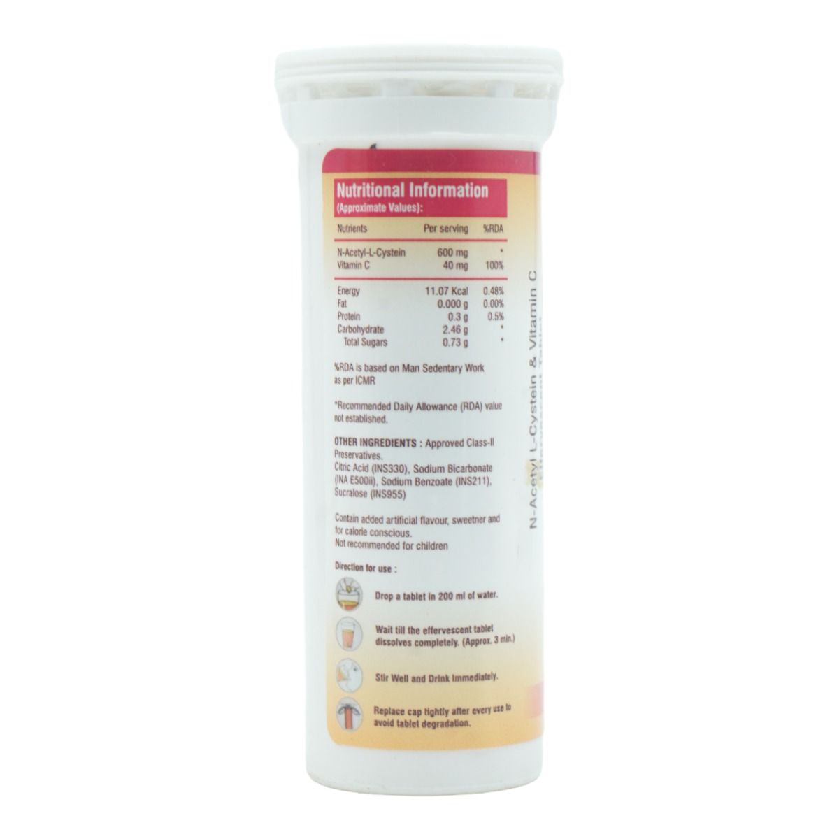 Mucotune Orange Effervescent Tablet 10's Price, Uses, Side Effects ...