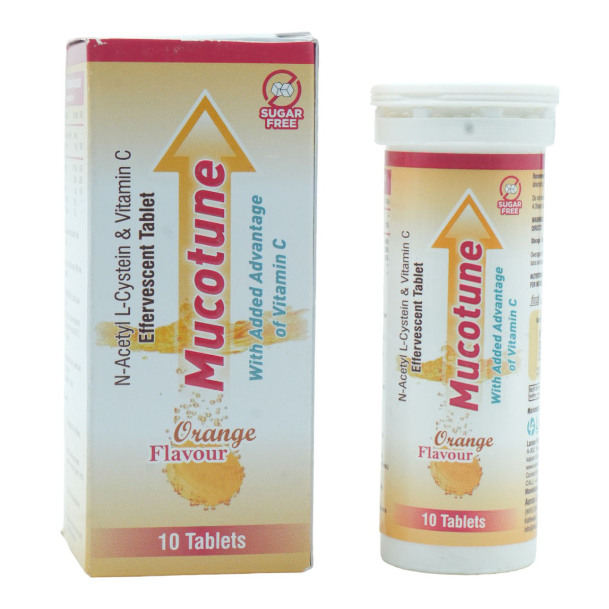 Mucotune Orange Effervescent Tablet 10's Price, Uses, Side Effects ...